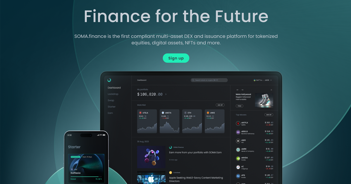 Digital Asset Trading Platform | KYC & AML Compliant | SOMA.finance App